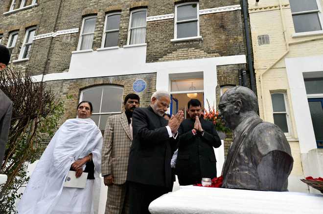 PM inaugurates Ambedkar memorial in London - The Tribune