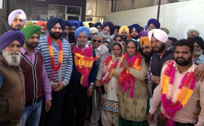 Sarabjit Kaur is president of Khamano Nagar Panchayat - The Tribune