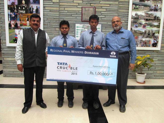 UPES champions from Doon region in Tata quiz : The Tribune India