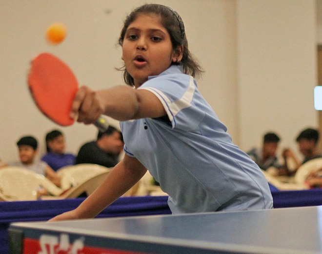 Paddler Pelf wins girls’ U-10 table tennis title - The Tribune