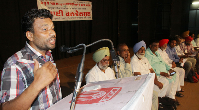 Landless labourers hold convention - The Tribune