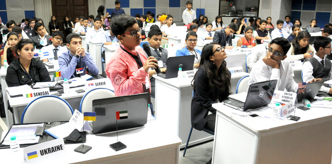 Students build bridges at MUN : The Tribune India