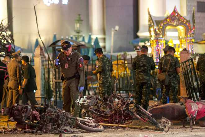 27 killed in bomb blast inside temple in Bangkok - The Tribune