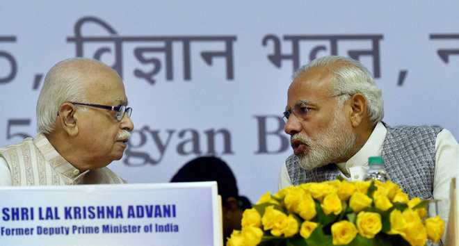 No question mark on freedom of expression in country: Advani - The Tribune