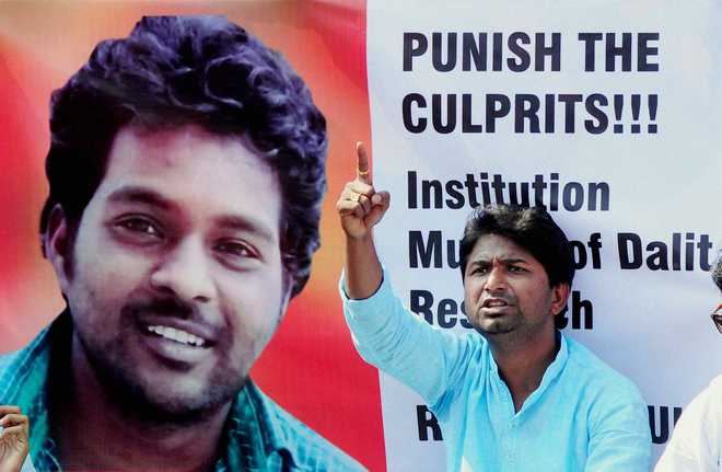 Video of Rohith Vemula asserting his Dalit status surfaces - The Tribune