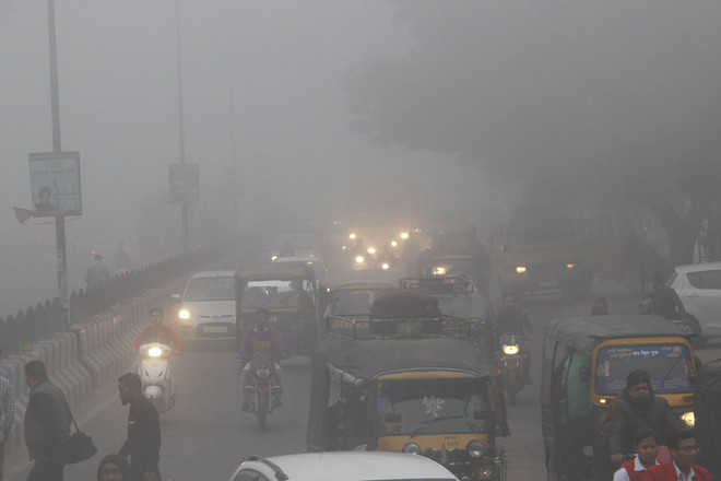 City wakes up to season’s first fog : The Tribune India