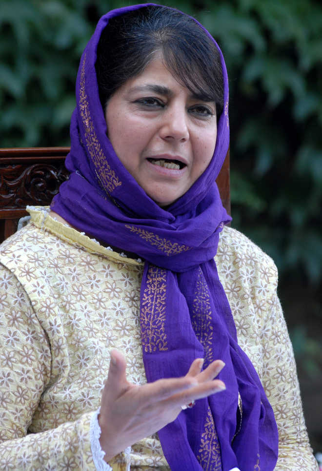 Mehbooba now backs Mufti’s decision on BJP - The Tribune