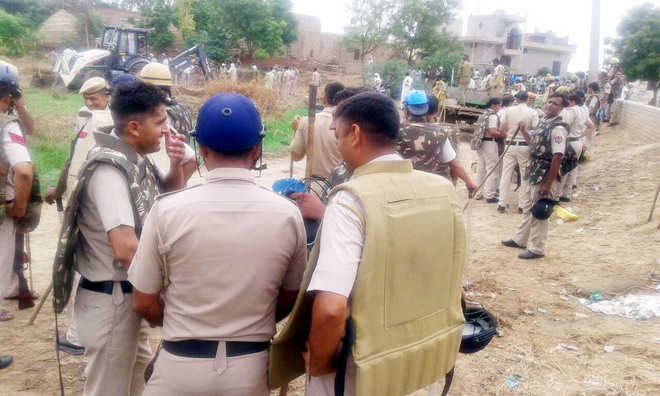 Kalayat residents protest anti-encroachment drive - The Tribune