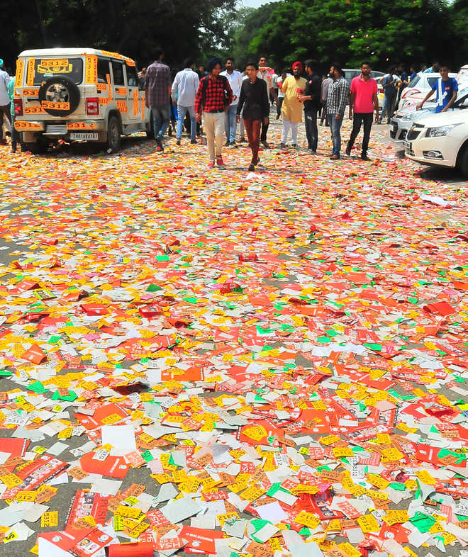 Student leader thrashed on poll eve - The Tribune