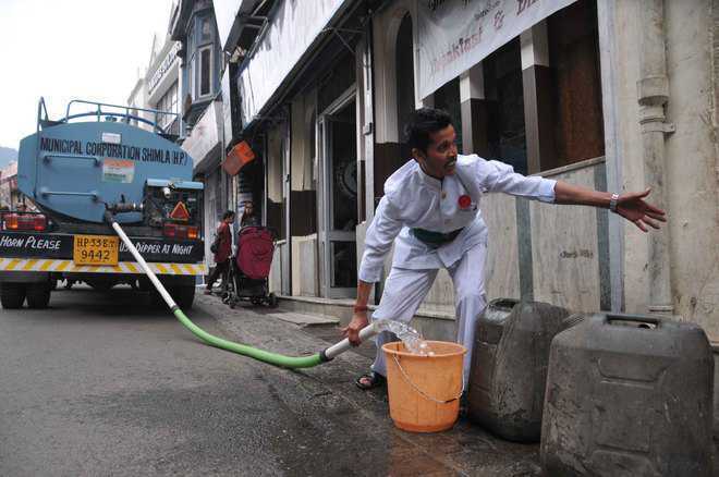 Shimla hoteliers seek adequate water supply : The Tribune India Shimla hoteliers seek adequate water supply : The Tribune India