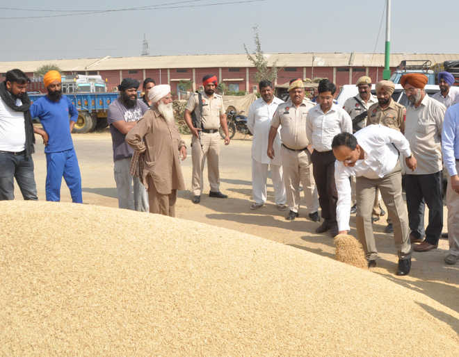 DC pays visit to mandis, takes stock of paddy procurement : The Tribune ...