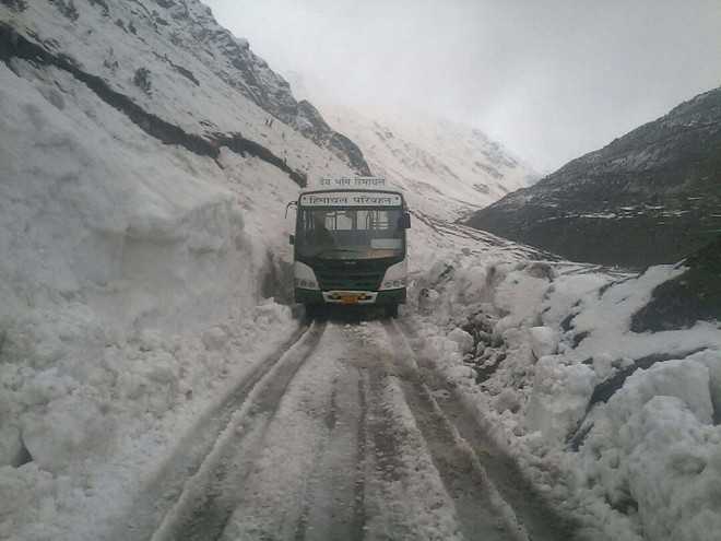 Kullu-Keylong bus service resumes today : The Tribune India
