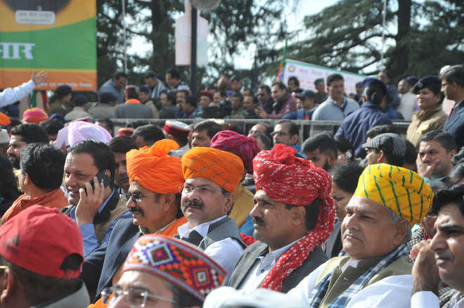 Saffron party’s show of strength : The Tribune India