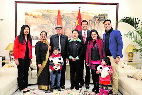 At home, Chinese top diplomatic couple - The Tribune