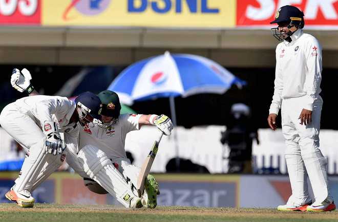 Saha tries to grab a catch that wasn’t! : The Tribune India