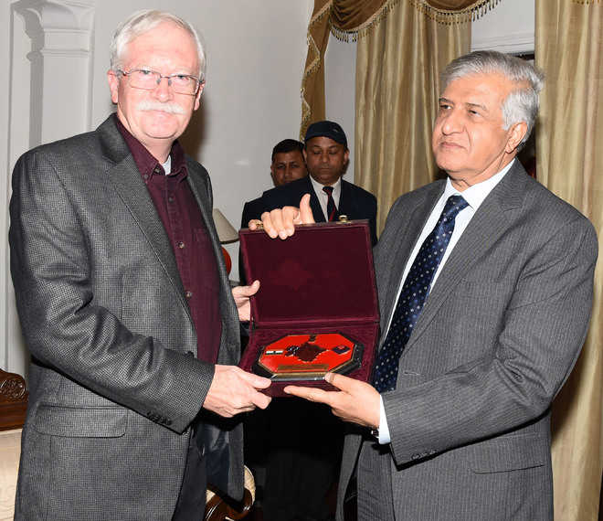 Guv honours author Stephen Alter - The Tribune