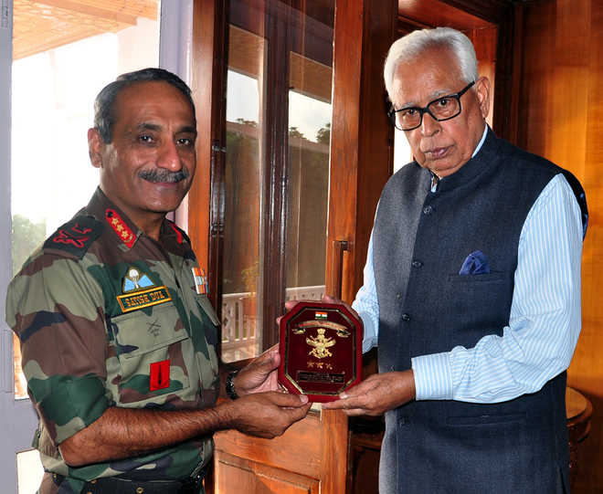 Governor, Lt Gen Dua discuss state security - The Tribune