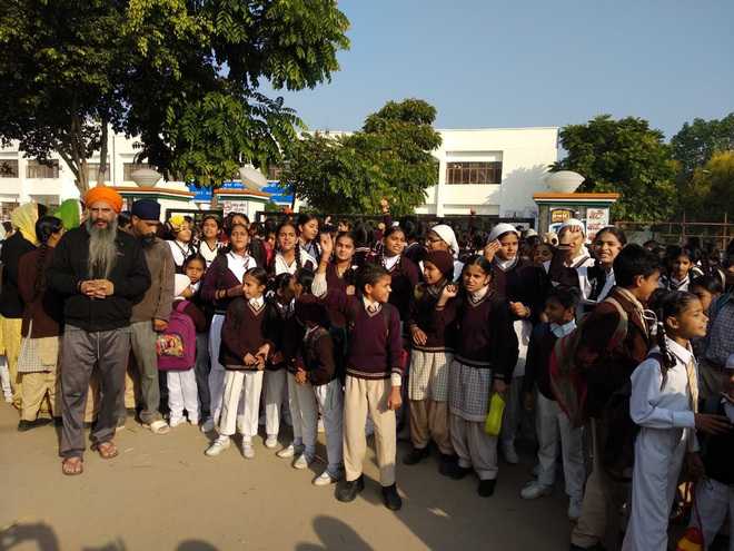 Staff crunch, students lock school - The Tribune