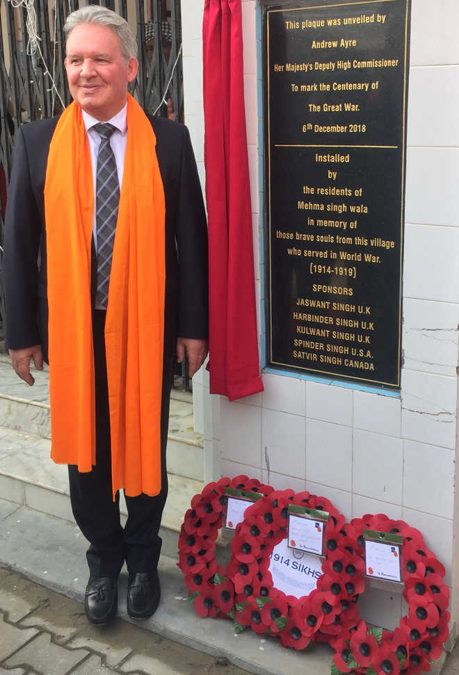 British envoy pays tributes to 70 Ludhiana villagers who fought WW-1 ...