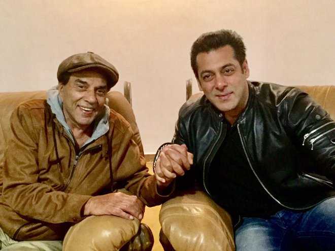 Salman to shake a leg with Dharmendra : The Tribune India