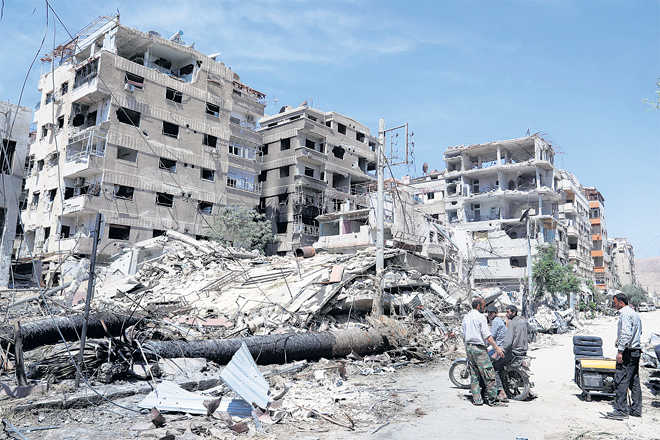 Chemical inspectors enter Syria’s Douma - The Tribune