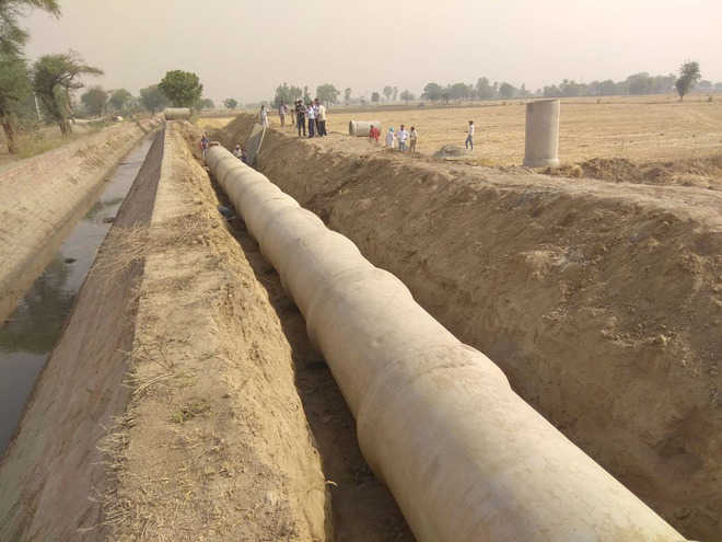 Work on sullage carrier begins again : The Tribune India