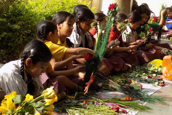 School holds flower show, cleanliness drive : The Tribune India