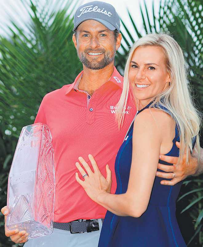 Simpson wins by four shots, Woods finishes11th : The Tribune India