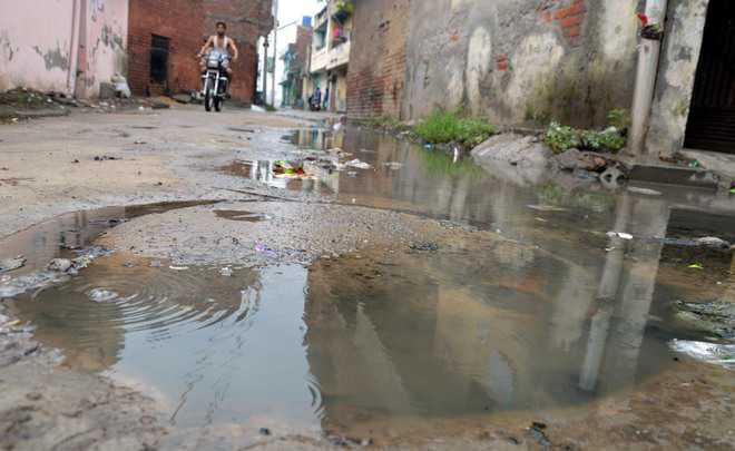 Residents suffer as sewage flows on to the streets : The Tribune India