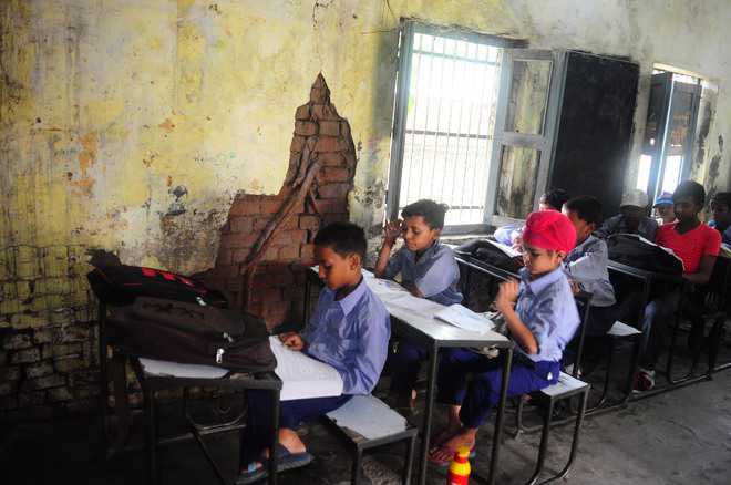 School on verge of collapse, dept waits for report : The Tribune India