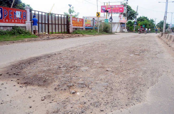Reconstructed a year ago, the road is a mess now - The Tribune