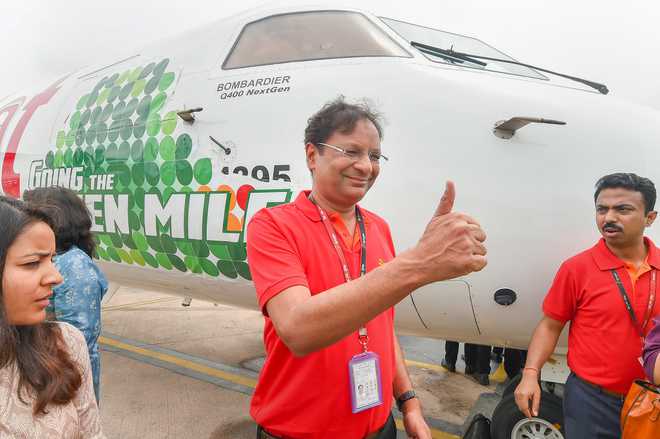 SpiceJet operates India’s first biojet fuel flight - The Tribune