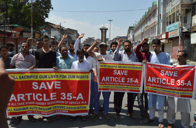 Challenging Article 35-A : The Tribune India