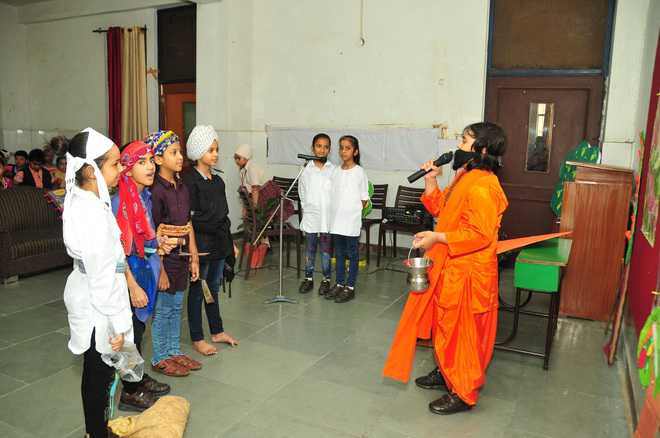 Story enactment contest : The Tribune India