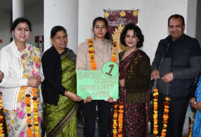 PU topper yearns to become teacher - The Tribune