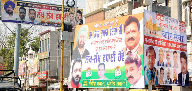 MC deploys more staff to remove political hoardings - The Tribune