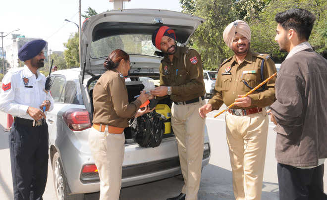 Police check vehicles at entry, exit points - The Tribune