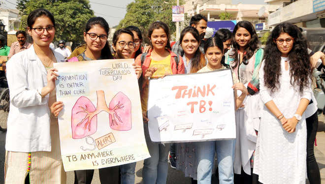 Medical students take out rally on TB awareness : The Tribune India