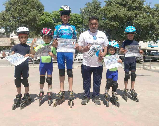 5 city kids to represent India in skating championship : The Tribune India