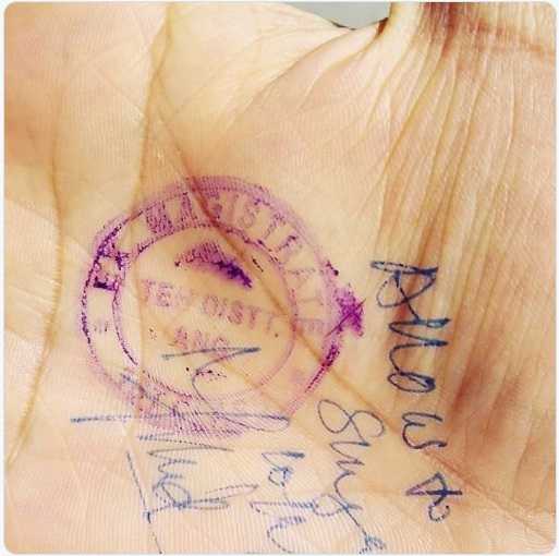 Magistrate stamps travel permit on commuter’s hand in Anantnag : The ...