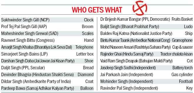 22 in the fray, symbols allotted - The Tribune