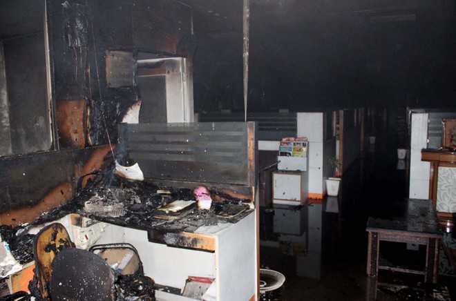 Fire at bank branch, records gutted : The Tribune India