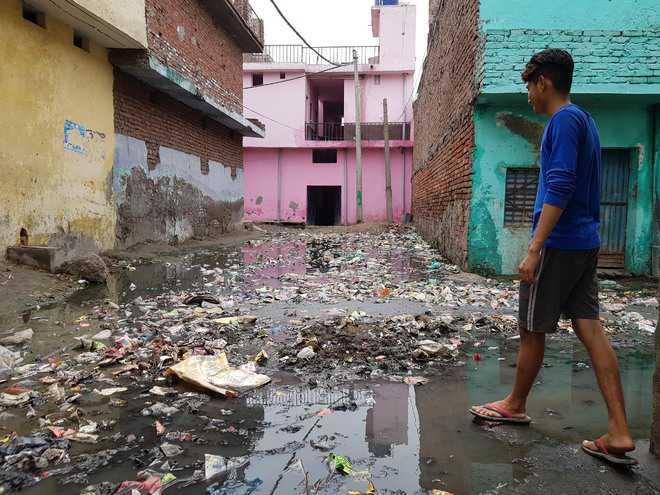 Sewage, stench throw life out of gear - The Tribune