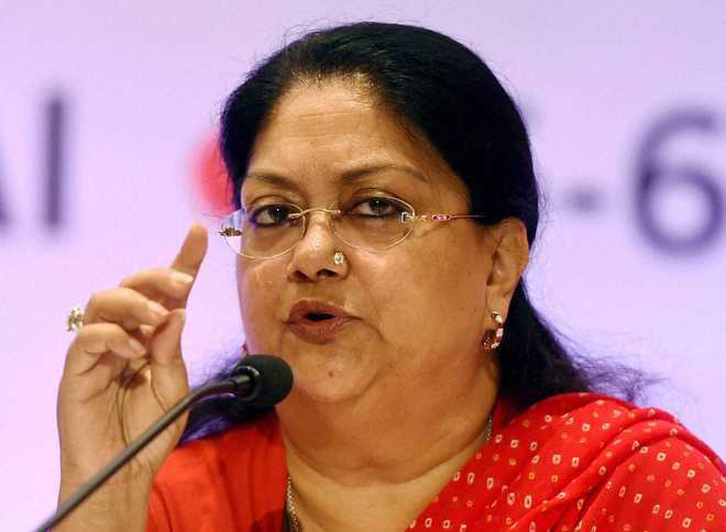 Raje to take up water pollution with Centre : The Tribune India