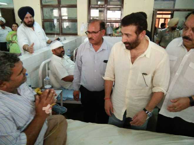 Deol, OP Soni meet injured - The Tribune